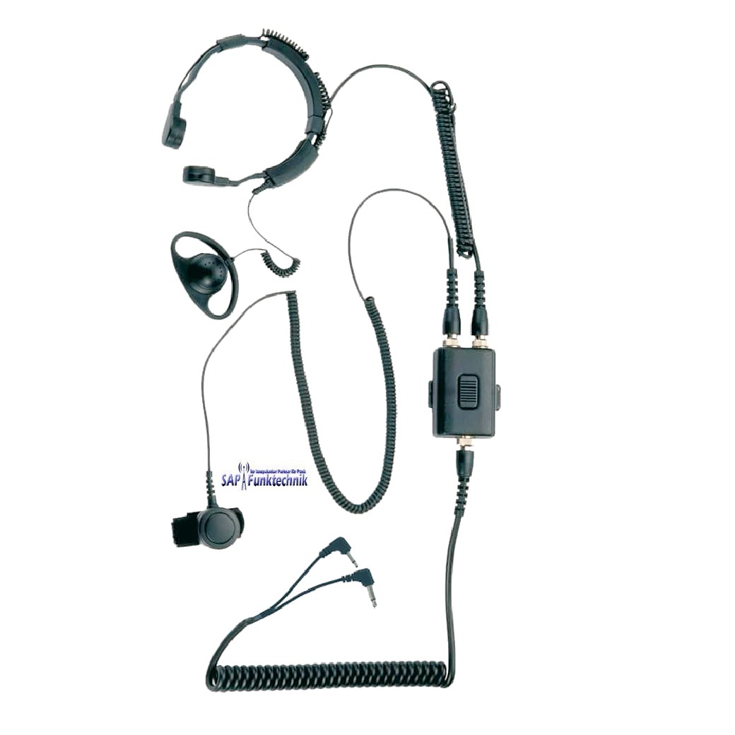 SAP-Funktechnik Online Store - Albrecht AE 38 S2a Kehlkopfmikrofon + Hörer